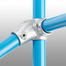 Key Clamp Handrail Fittings & Tube - Galvanised