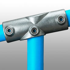 Key Clamp Handrail Fittings & Tube - Galvanised