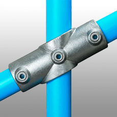 Key Clamp Handrail Fittings & Tube - Galvanised